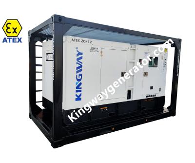 China 60kva 400v 50hz 3 phase 4 wire explosion proof diesel engine ATEX certified zone 2 rated dnv generator for offshore for sale
