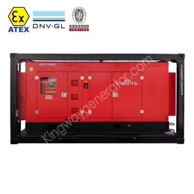 China Supply 400v 50hz 3 phase 4 wire 300kva diesel engine  ex-proof ATEX Zone 2 rated dnvoffshore generator for sale