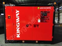 China 30KVA Kingway ATEX Zone 2 Compact Silent Explosion Proof Diesel Generator With DNV Lifting Frame for sale
