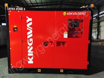 China 30KVA Kingway ATEX Zone 2 Compact Silent Explosion Proof Diesel Generator With DNV Lifting Frame for sale