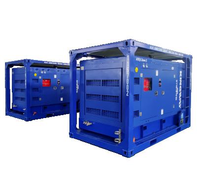 China 450CFM 150Psi Kingway ATEX Zone 2 T3 Explosion Proof Sullair Diesel Engine Air Compressor DNV Frame for sale