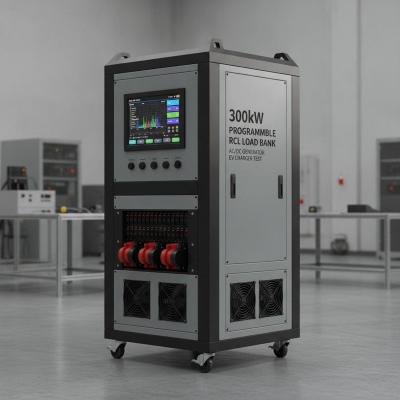 China 300kW Programmable RCL Resistive Inductive Capacitive Load Bank with Touch Screen AC DC Generator EV Charger Test for sale