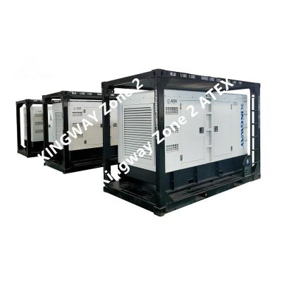 China Kingway 260CFM ATEX , ROHS,BV, CE Certified Zone 2 T3 Explosion proof Diesel Engine Air Compressor with Sullair Air Comp for sale