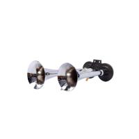 China Purpose Replace/Repair Chrome-Plated Zinc Double Horn for Universal 12V/24V Vehicles for sale