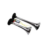 China Purpose Replace/Repair Chrome-Plated Zinc Double Horn for Universal 12V/24V Vehicles for sale