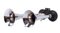 China Purpose Replace/Repair Chrome-Plated Zinc Double Horn for Universal 12V/24V Vehicles for sale