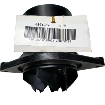 China Diesel Engine Parts Water Pump C4891252 with Standard Size and OE NO. 4891252 for sale