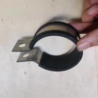 China U Type R Type Tank Water Pipe Clamp Hoop with 304 Stainless Steel and Rubber Edge for sale
