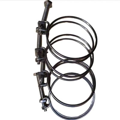 China 304/201 Stainless Steel Wire Hoop for Pipe Card and Double Wire Throat Long-Lasting for sale