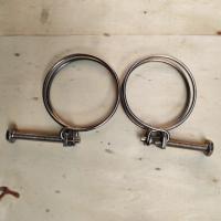 China 304/201 Stainless Steel Wire Hoop for Pipe Card and Double Wire Throat Long-Lasting for sale