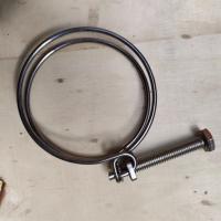 China 304/201 Stainless Steel Wire Hoop for Pipe Card and Double Wire Throat Long-Lasting for sale