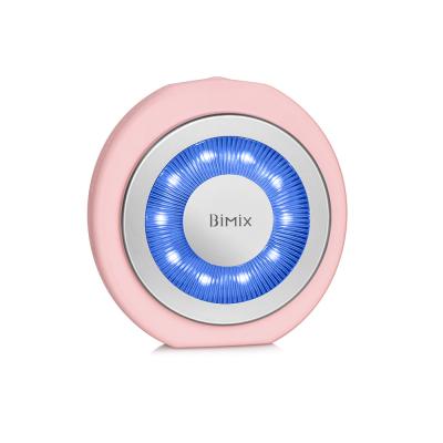 China Red And Blue LED Photon EMS Sonic Silicone Face Wash Brush for sale