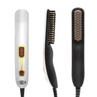 China 6 Adjustable Temperature 19W Beard Straightener Brush for sale