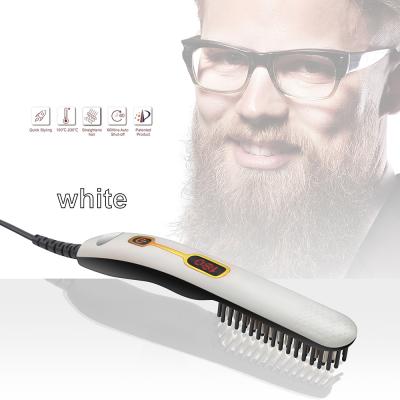 China PSE Hair Styling Ceramic Coated Beard Hair Straightener Comb for sale