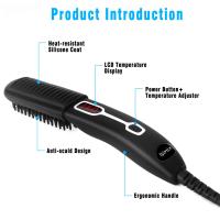 China Dual Voltage 110-240V Electric Beard Straightening Comb for sale