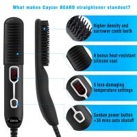 China Quickly Styling 248-428℉ 19W Mens Heated Beard Comb for sale