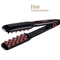 China Auto Off 50W Titanium Flat Iron Hair Straightener Brush for sale