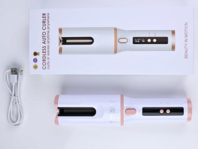 China ROHS PTC Heater Cordless Auto Curler With LCD Display for sale