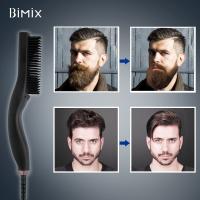 China PSE Fast Heat Up 25s Ionic Beard Straightening Brush for sale