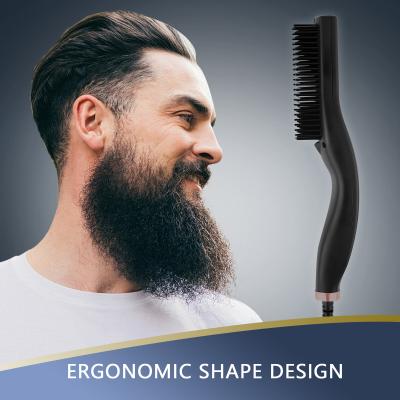 China Black PTC Heating 4 Temperatures Ceramic Beard Brush for sale