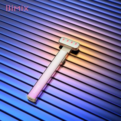 China Rechargeable Vibrating Microcurrent Facial Massage Wand Red Light Therapy for sale