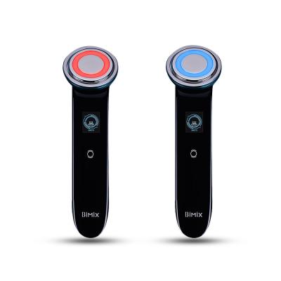 China 118g SS316 Red And Blue Led Ultrasonic Facial Therapy Device for sale