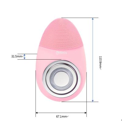 China Silica Gel Exfoliating Massage Electric Facial Brush FCC For Deep Scrubbing for sale