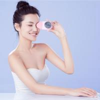 China Waterproof Rejuvenating Sonic Face Wash Brush EMS Silicone Facial Cleanser for sale