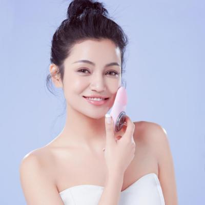 China Silica Gel EMS Massage Face Cleansing Brush Waterproof CMA Red light for sale