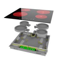 China Touch Screen Electric Built In Ceramic Hob Cooker Four ring Kitchen Appliances for sale