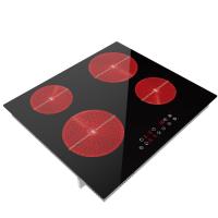China Warm Keeping 4 Burner Ceramic Cooktop , 6000W Infrared Induction Cooker Auto Off for sale