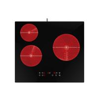 China Flat Touch Control Electric Hob ,  Ceramic 3 Zone Hob Countertop for sale