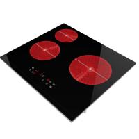 China Flat Touch Control Electric Hob ,  Ceramic 3 Zone Hob Countertop for sale