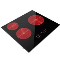 China Flat Touch Control Electric Hob ,  Ceramic 3 Zone Hob Countertop for sale