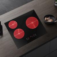 China Flat Touch Control Electric Hob ,  Ceramic 3 Zone Hob Countertop for sale