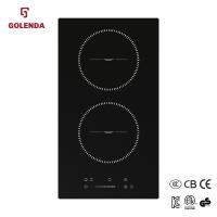 China Waterproof Two Burner Induction Stove Top Cooktop 5500W Touch Control for sale
