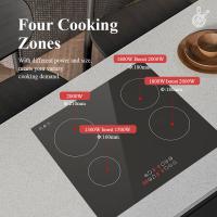 China Three Burner Built In Induction Hob Cooktop 6100W Touch Control for sale