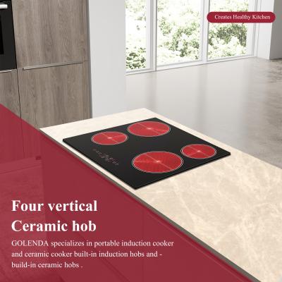 China Warm Keeping 4 Burner Ceramic Cooktop , 6000W Infrared Induction Cooker Auto Off for sale