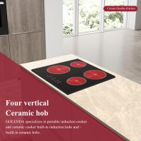 China Temperature Control 3 Zone Built In Ceramic Hob Cooktop Frameless for sale