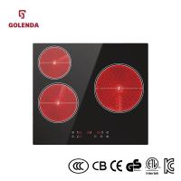 China Infrared Built In Ceramic Hob Cooker 5100W Three Burner Touch Control for sale
