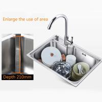 China Hot sale High Qualit 304  multifunction stainless steel farmhouse Hand Wash single bowl bathroom  kitchen sink for sale