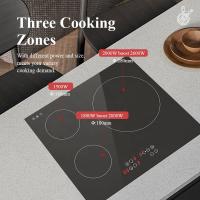 China Elegant Energy Efficient Induction Cooktop , 3 Zone Touch Control Induction Cooker for sale