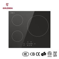 China Vertical 3 Burner Electric Induction Hobs 6100W Built In Plastic  Housing Material for sale