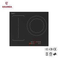 China Sliding Control High Power Induction Hob 220V 3 Ring Microlite Panel for sale
