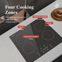 China Powerful 4 Burner Electric Induction Hobs 7000W Built In With Childhood Lock for sale