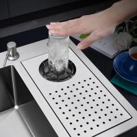 China Rainfall Ss Glass Stainless Steel Sink  Basin Wash PVD Black Surface Treatment for sale