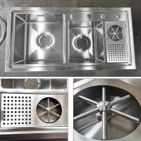China Rainfall Ss Glass Stainless Steel Sink  Basin Wash PVD Black Surface Treatment for sale