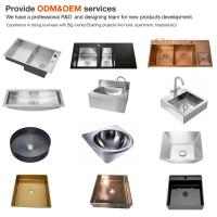China Rainfall Ss Glass Stainless Steel Sink  Basin Wash PVD Black Surface Treatment for sale