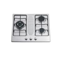 China 3 Burner Stainless Steel Built In Gas Cooktop Kitchen Appliance Gas Stove for sale