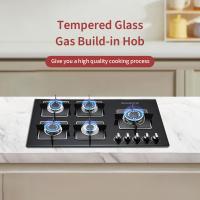 China Top Glass Kitchen Built In Gas Hob Smart Cooktop 4 Burner  For Household for sale